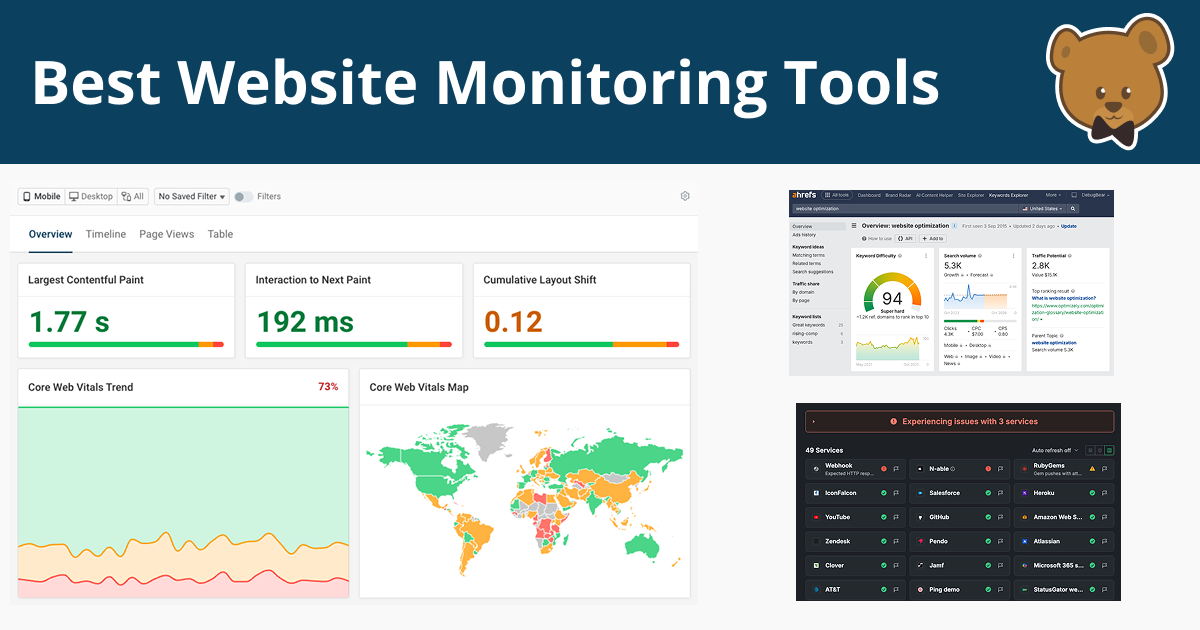 8 Best Website Monitoring Tools In 2026 | DebugBear