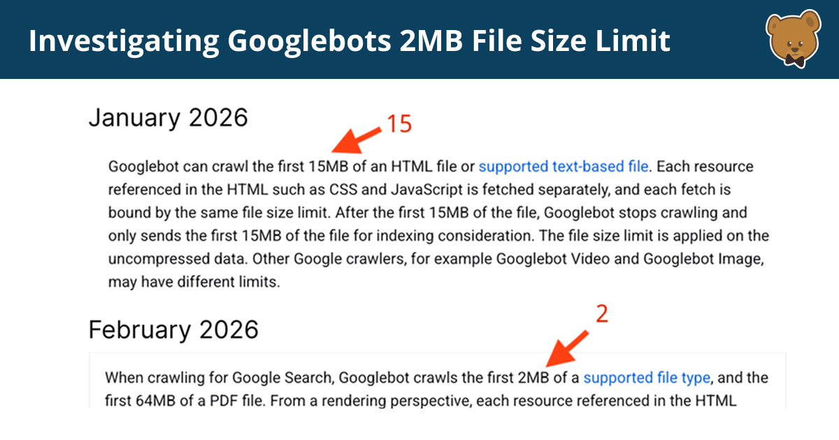What Googlebot's 2MB Crawl Size Limit Means For SEO | DebugBear