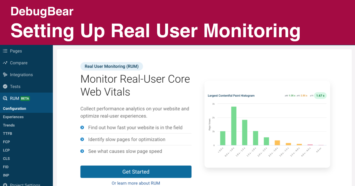 Set Up Real User Monitoring | DebugBear