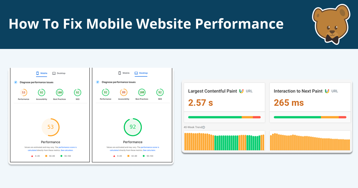 Mobile performance: How to make your website mobile friendly | DebugBear