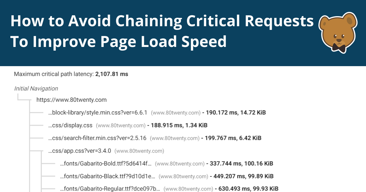 Network Dependency Tree Avoid Chaining Critical Requests Debugbear 