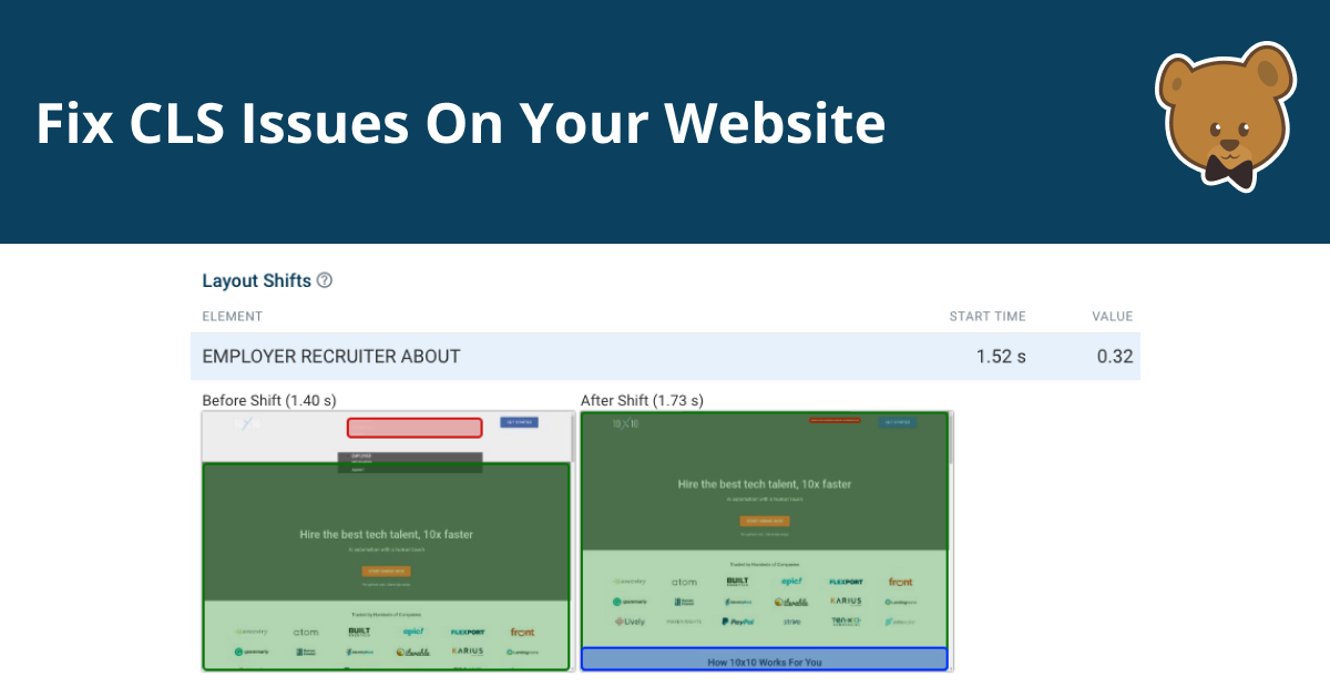 How To Fix Cumulative Layout Shift (CLS) Issues | DebugBear