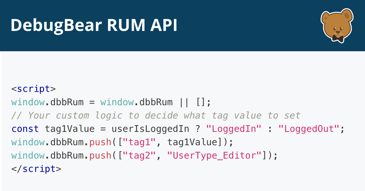 RUM Snippet API | DebugBear