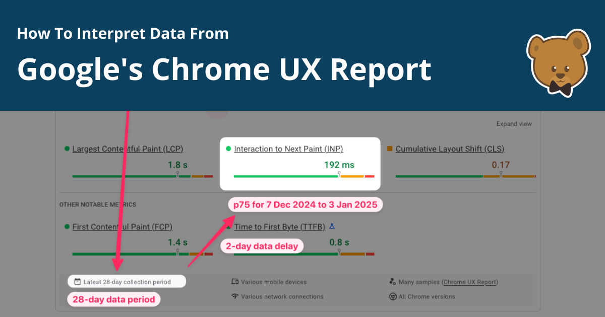How To Interpret Data From Google's Chrome UX Report | DebugBear