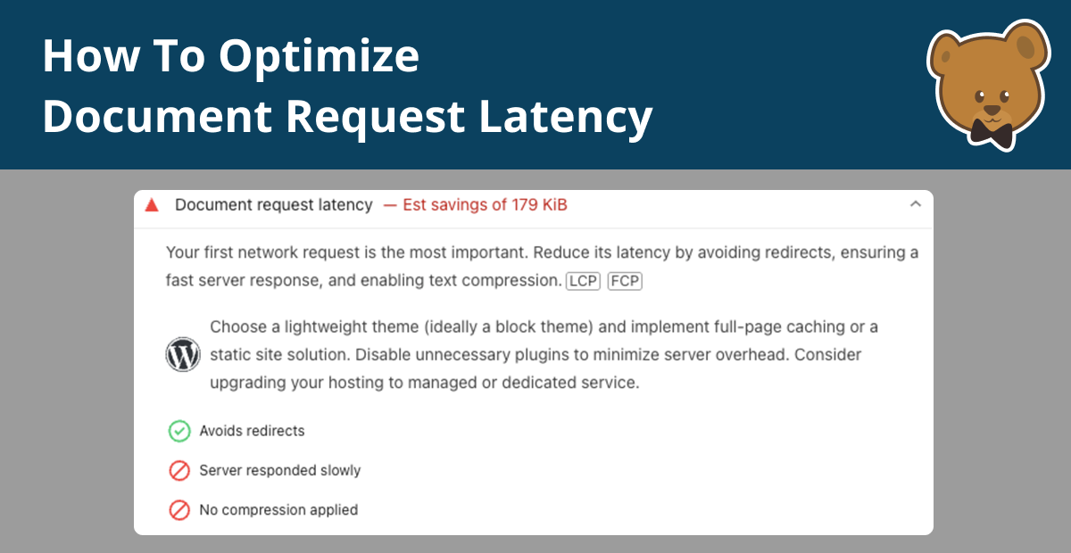 How To Optimize Document Request Latency | DebugBear