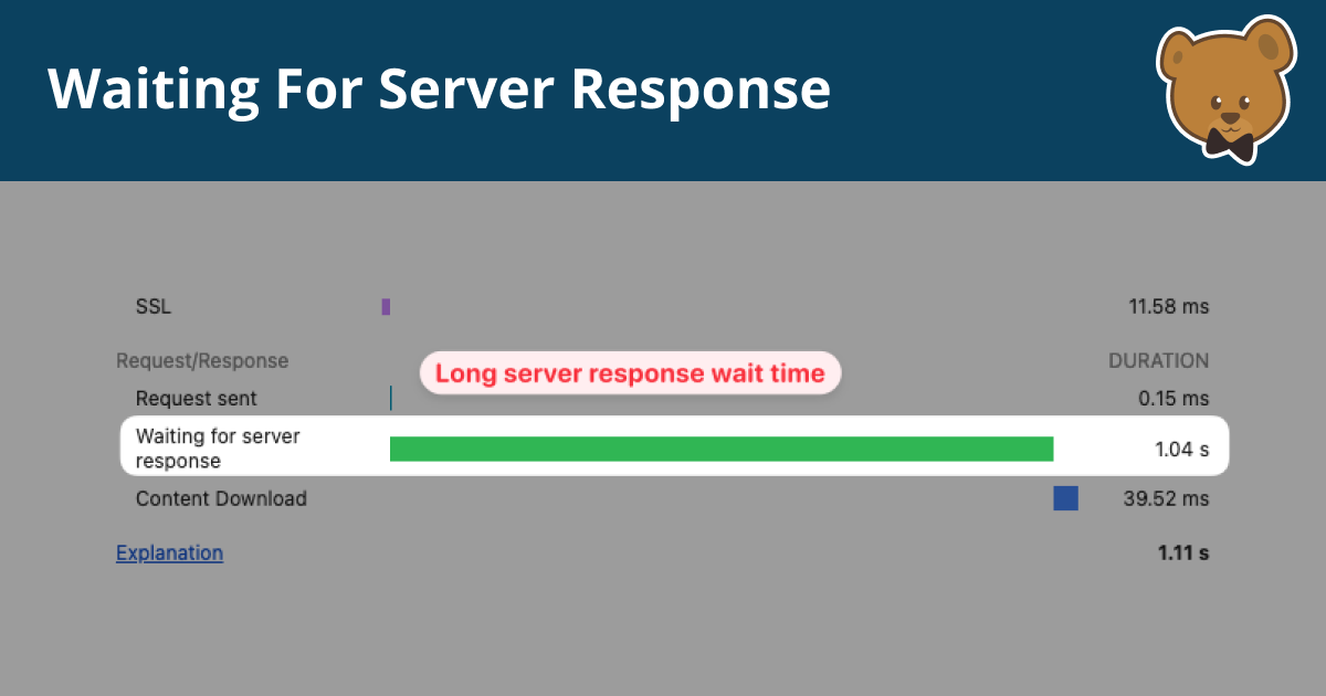 Waiting For Server Response Too Long In Chrome DevTools | DebugBear