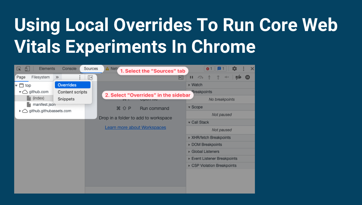 Chrome Local Overrides: Run Core Web Vitals Experiments | DebugBear