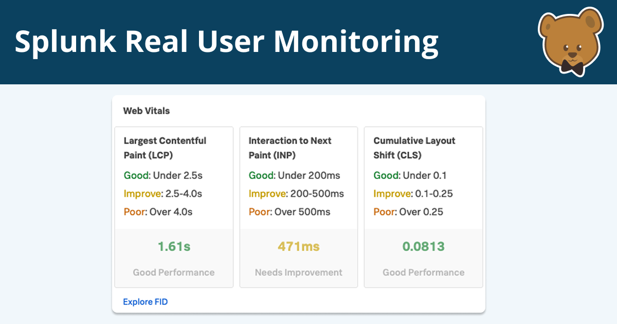 How To Set Up Splunk Real User Monitoring | DebugBear