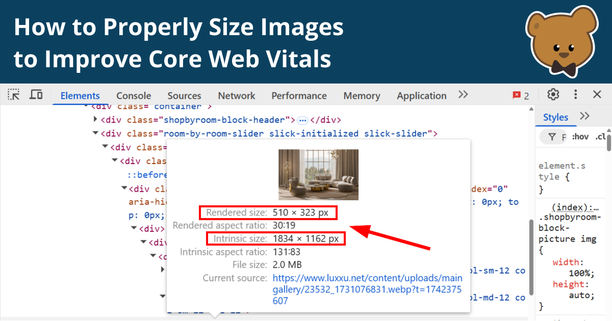 How to Properly Size Images to Improve Core Web Vitals | DebugBear