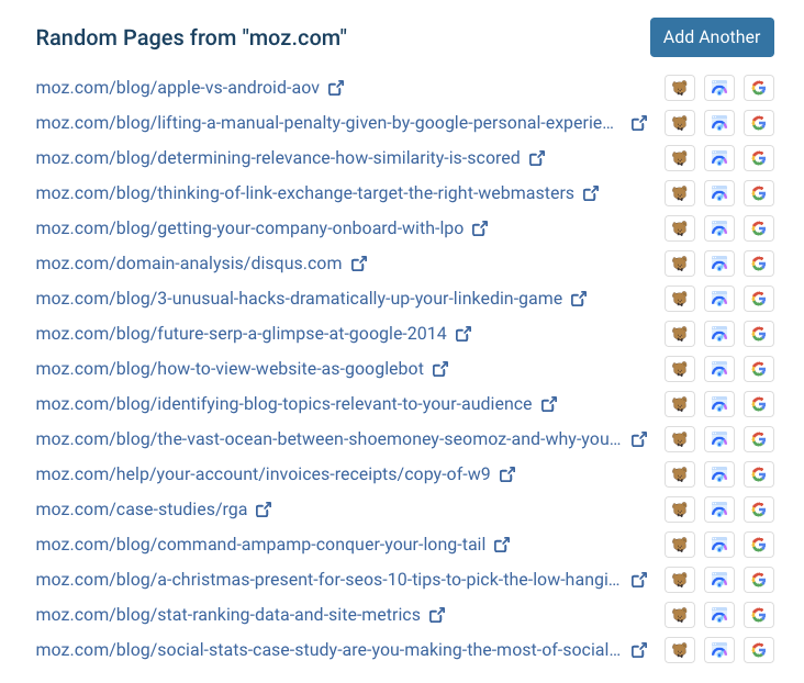 Get A Random Page On A Website