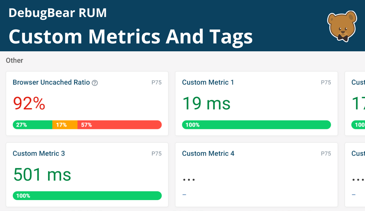 RUM Custom Metrics and Tags | DebugBear