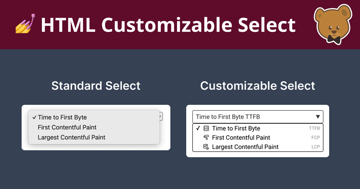 Build Customizable Select Boxes with Native HTML | DebugBear
