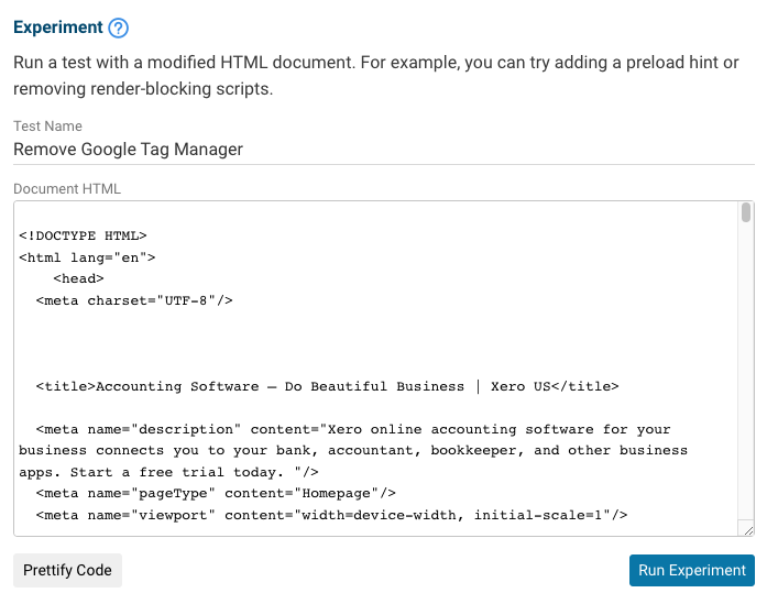 Running Experiments | DebugBear